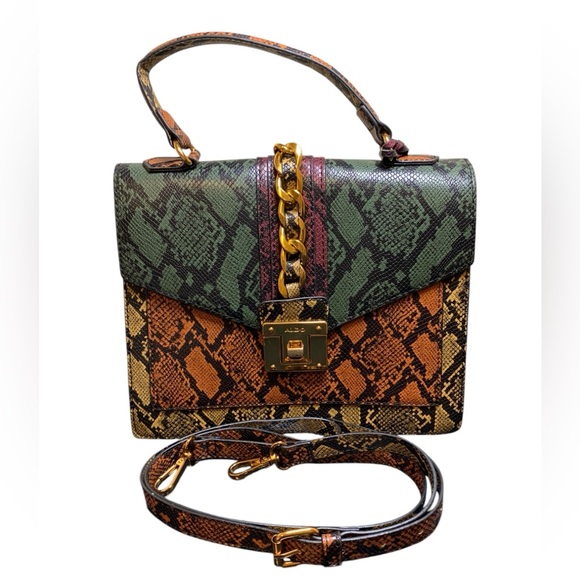 Aldo | Bags | Also Glenda Snake Print Handbag | Poshmark